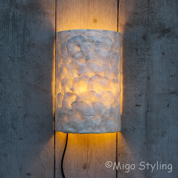 Wandlamp schelp wit? Bestel bij MigoStyling